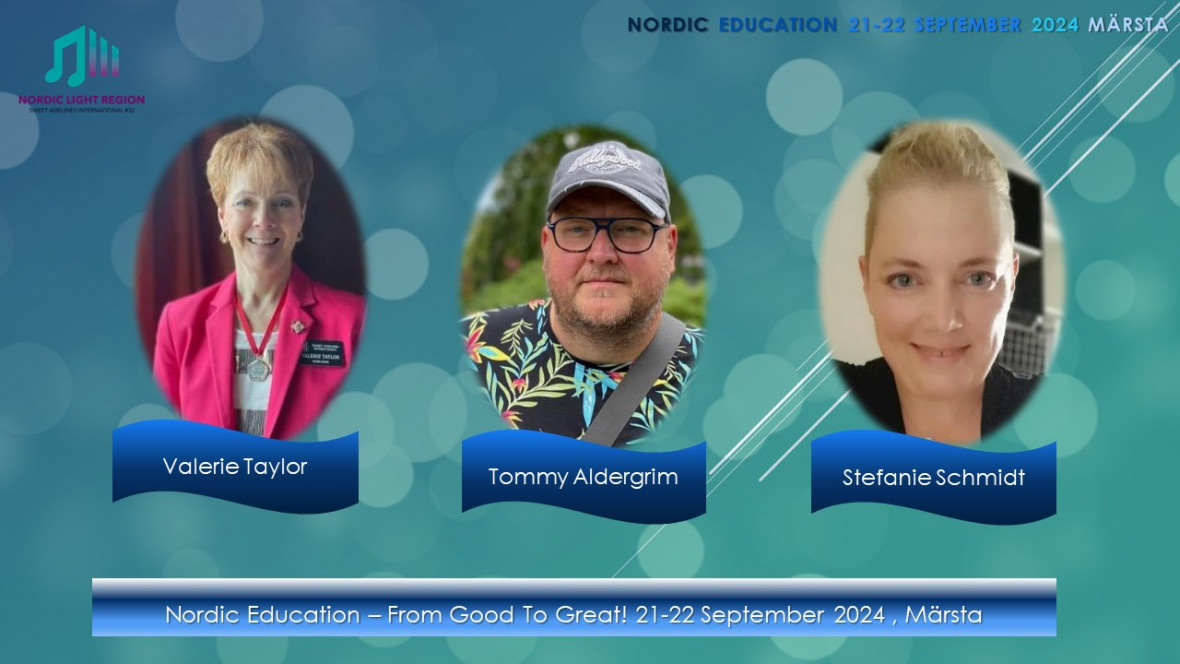 Nordic Education - From Good to To Great! 21-22 Sep Kulturum, Märsta - Sep 21, 2024 | Nordic ...